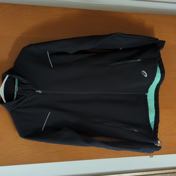 Asics | Jackets & Coats | Asics Navy Jackey | Poshmark